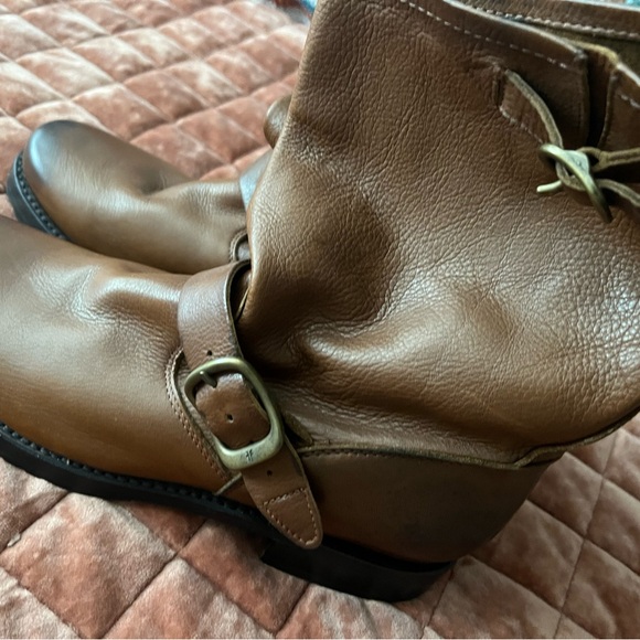 Frye | Shoes | Frye Veronica Ladies Brown Leather Slouch Boots B ...